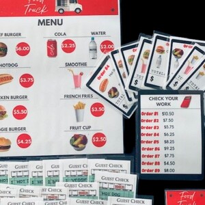 Menu Math | Money Skills | Special Education | Vocational Job Skills ...