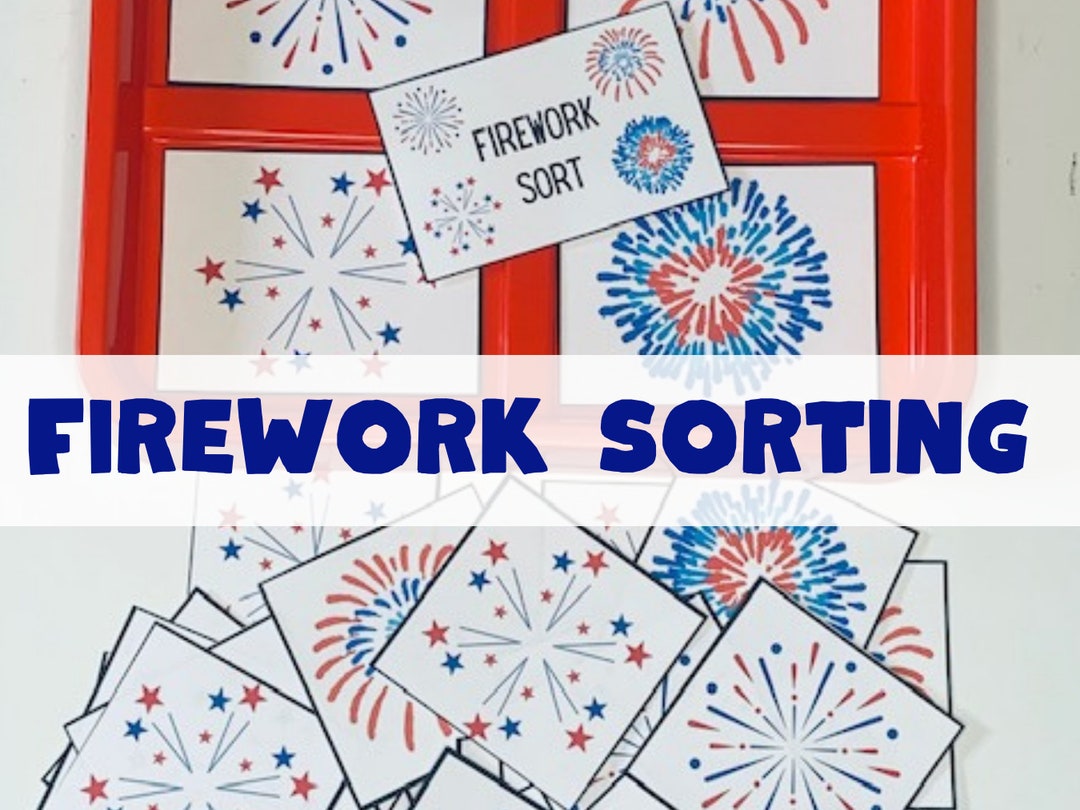 4th of July Sorting Activity Independence Day for Kids Summer Activity ...