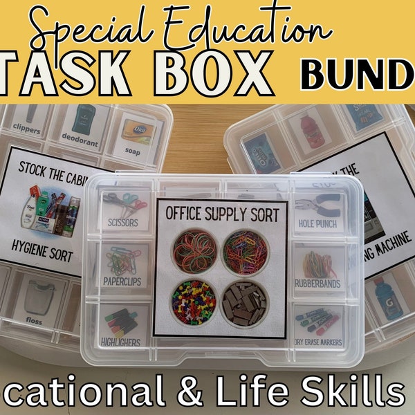 Task Box Vocational Skills - Etsy Task Box Vocational Skills - Etsy
