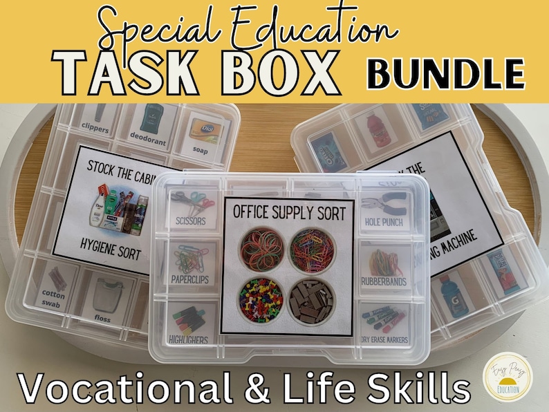 Special Education Task Box BUNDLE | Vocational & Life Skills ...