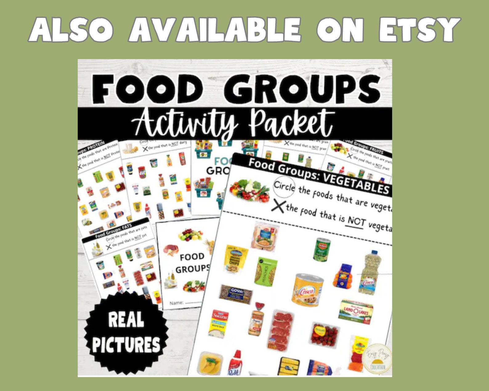 Food Group Sorting Mats With Visual Key | Food Pyramid | FACS | Special ...
