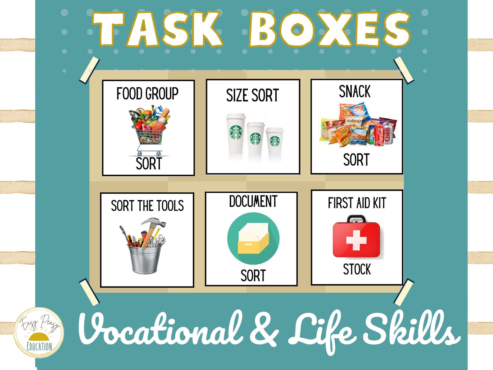 Special Education Task Box | 6 Box DIY BUNDLE | Life Skills ...