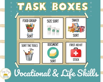 Special Education Task Box | Stock the Vending Machine | Vocational ...