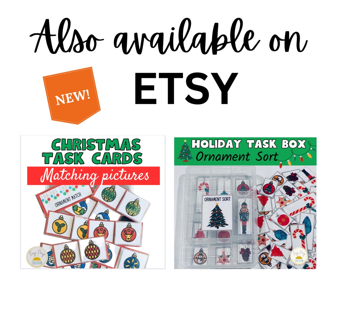 Christmas Task Box Special Education Task Box Vocational & Life Skills ...