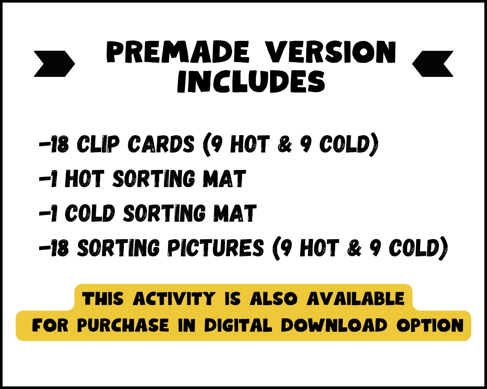 Hot & Cold Bundle Sorting Mats Hot and Cold Task Cards Hot or Cold ...