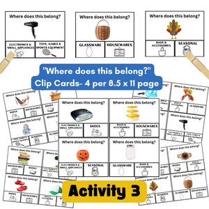 Life Skills Interactive Bulletin Board | Special Education Work Skills ...
