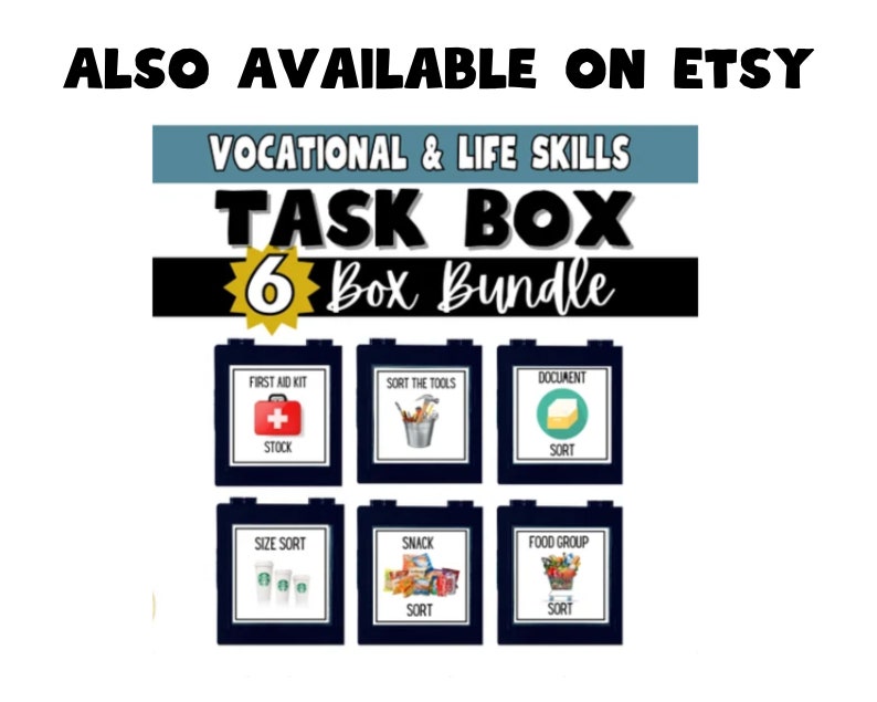 Build-a-burger Assembly Task for Special Education | Vocational & Life ...