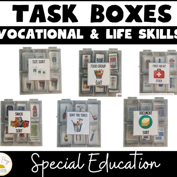 Premade Task Boxes - Etsy