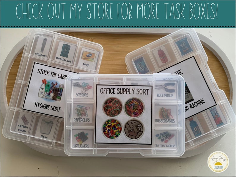 Special Education Task Box Stock the Vending Machine Task - Etsy
