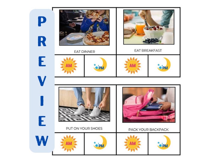 Telling Time Learning Activity AM or PM Clip Cards Task Cards for Math ...