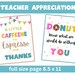 Teacher Appreciation Week Printable Poster, Thank You Teacher Gift Tag ...