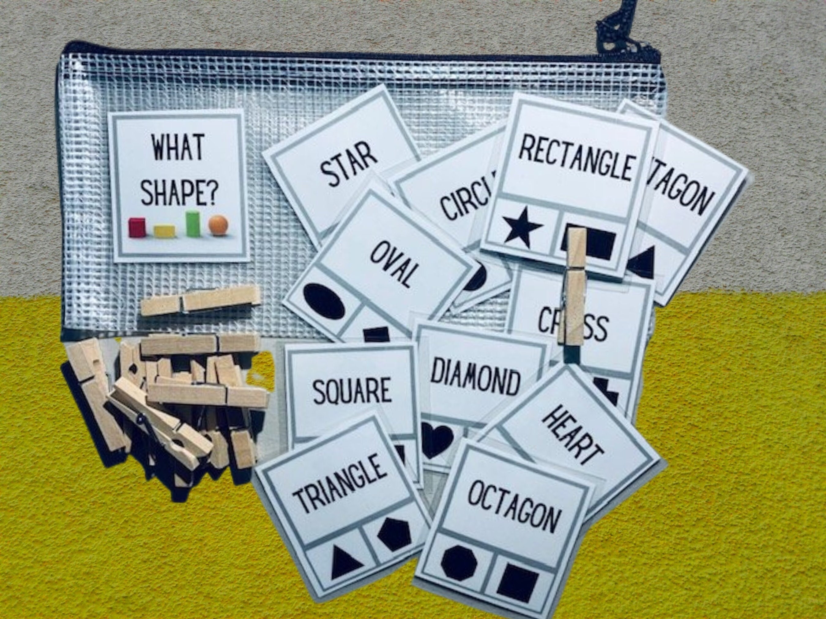 Numbers, Shapes, Colors Clip Cards, Preschool, Early Learners, Digital ...