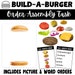 Build-a-burger Assembly Task for Special Education Vocational & Life ...
