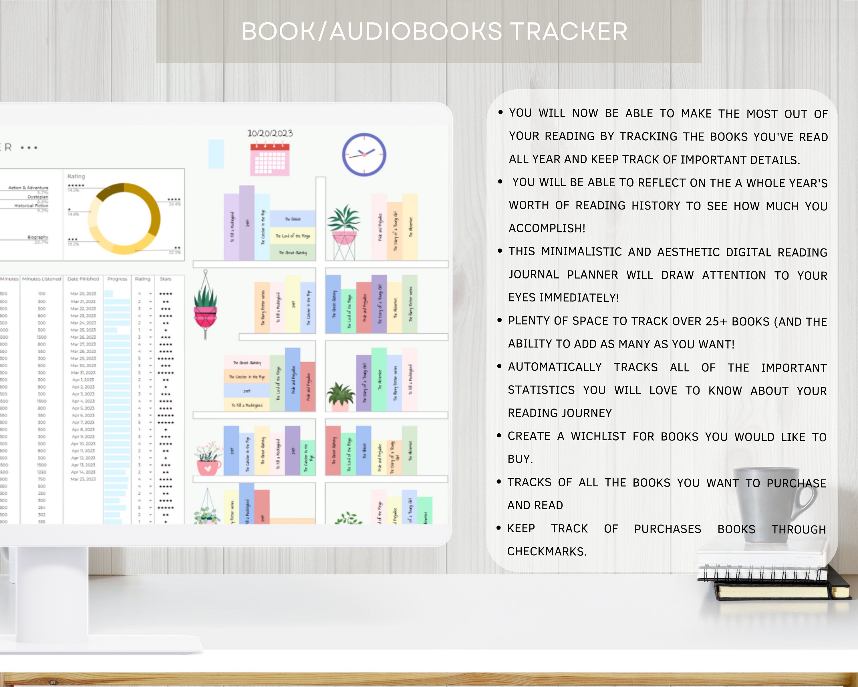 Reading Log Tracker, Book Inventory, Reading Spreadsheet, Google Sheets ...