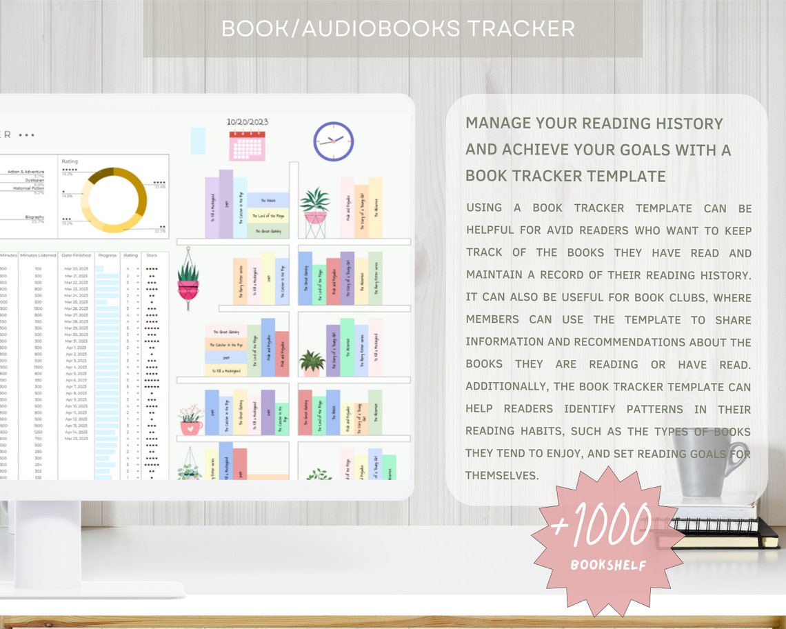 Reading Book Tracker, Book Tracker Template, Track Your Reading ...