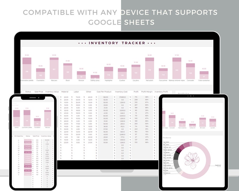 Inventory Tracker Inventory List Inventory Sheet Inventory Log ...