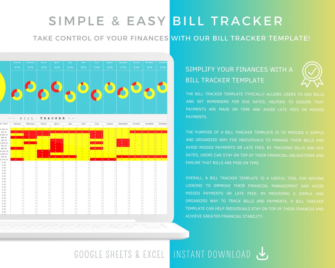 Utility Bill Tracker Excel Spreadsheet, Utilities Tracker Google Sheets ...
