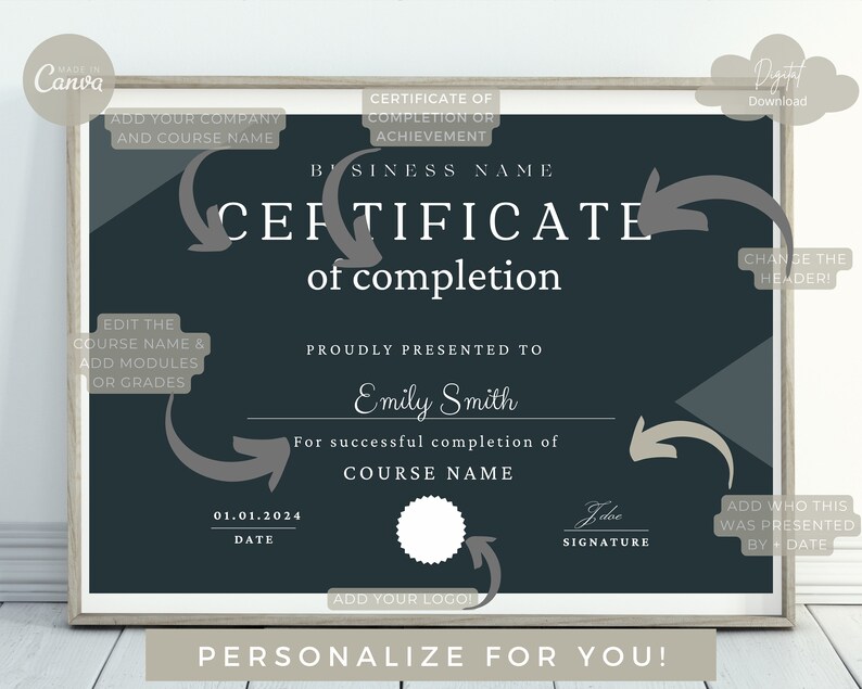 Certificate of Completion Template, Printable Lash Artist Certificate ...
