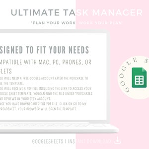 Team Task Tracker for Google Spreadsheet Task Management Template, Task ...
