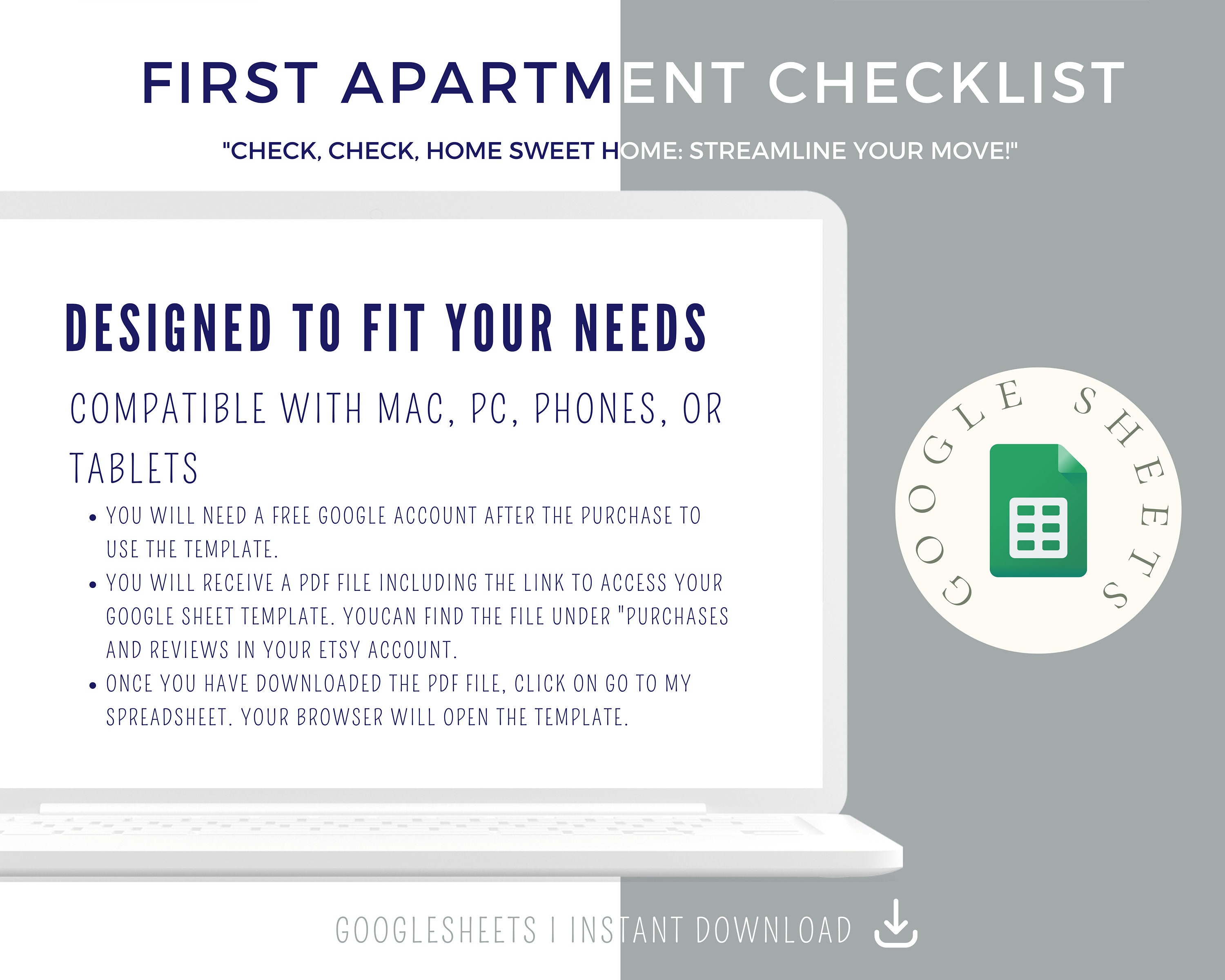 First Apartment Checklist Template Excel Spreadsheet, Our First ...