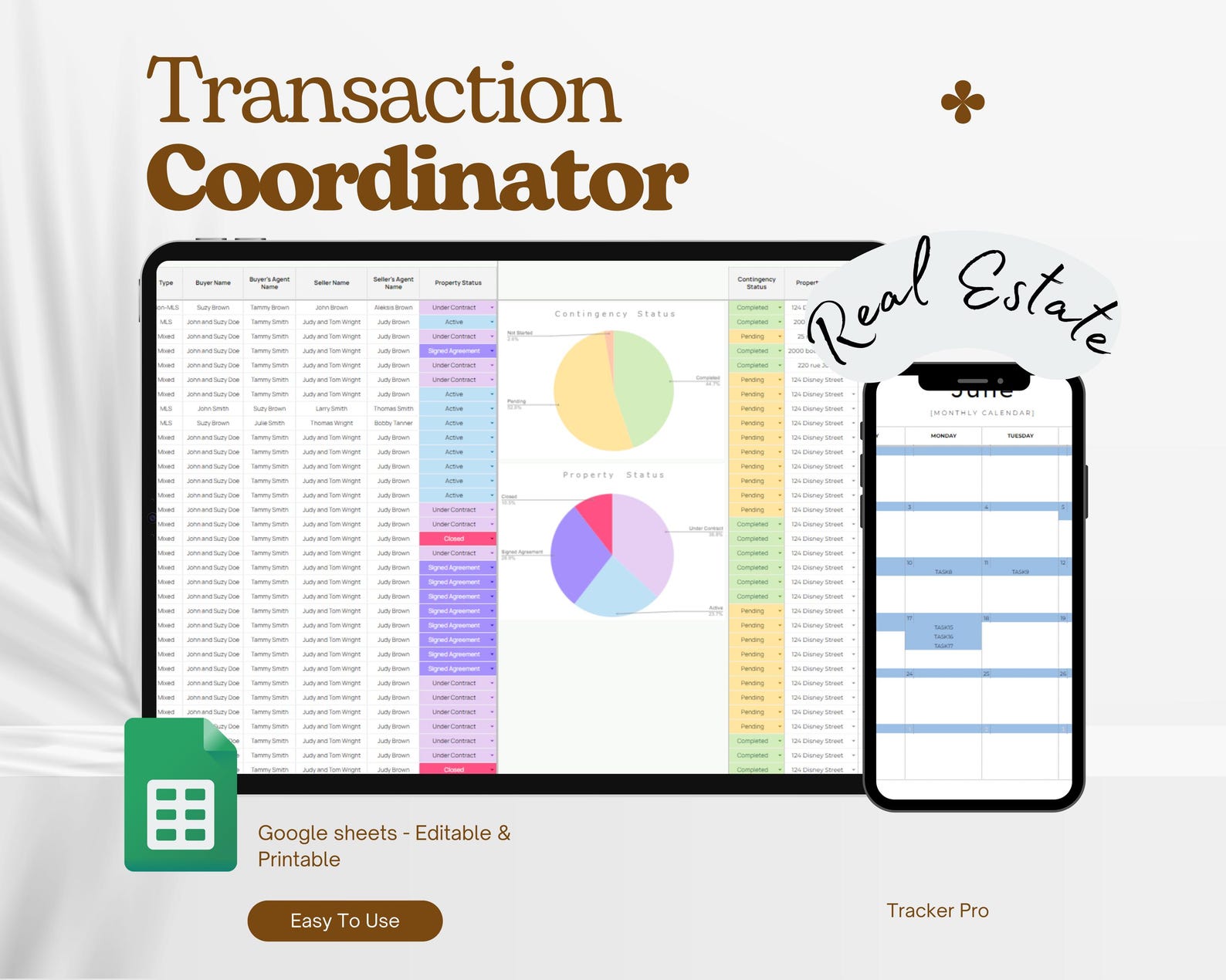 Realtor Transaction Checklist, Real Estate Excel Spreadsheets ...