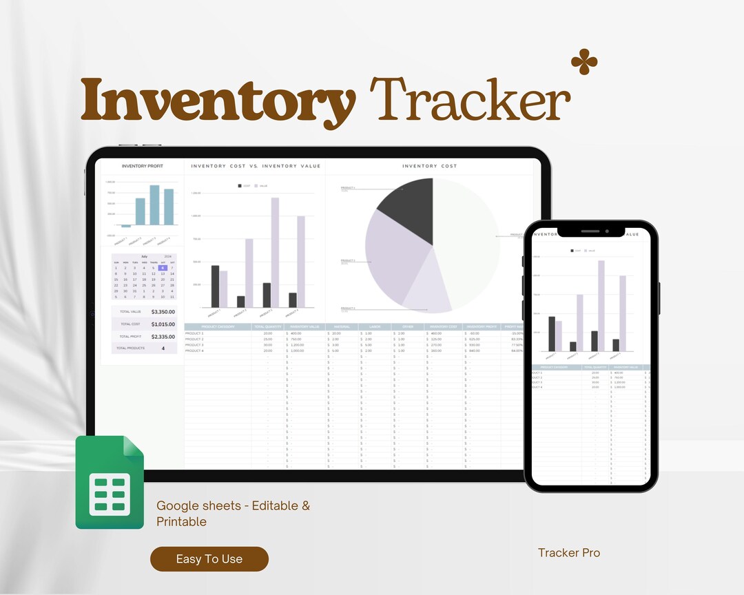 Inventory Tracker Spreadsheet Inventory Management Inventory Sheet ...