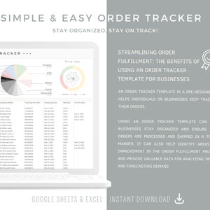 Order Tracker | Small Business Bookkeeping | Sales Tracker | Revenue ...