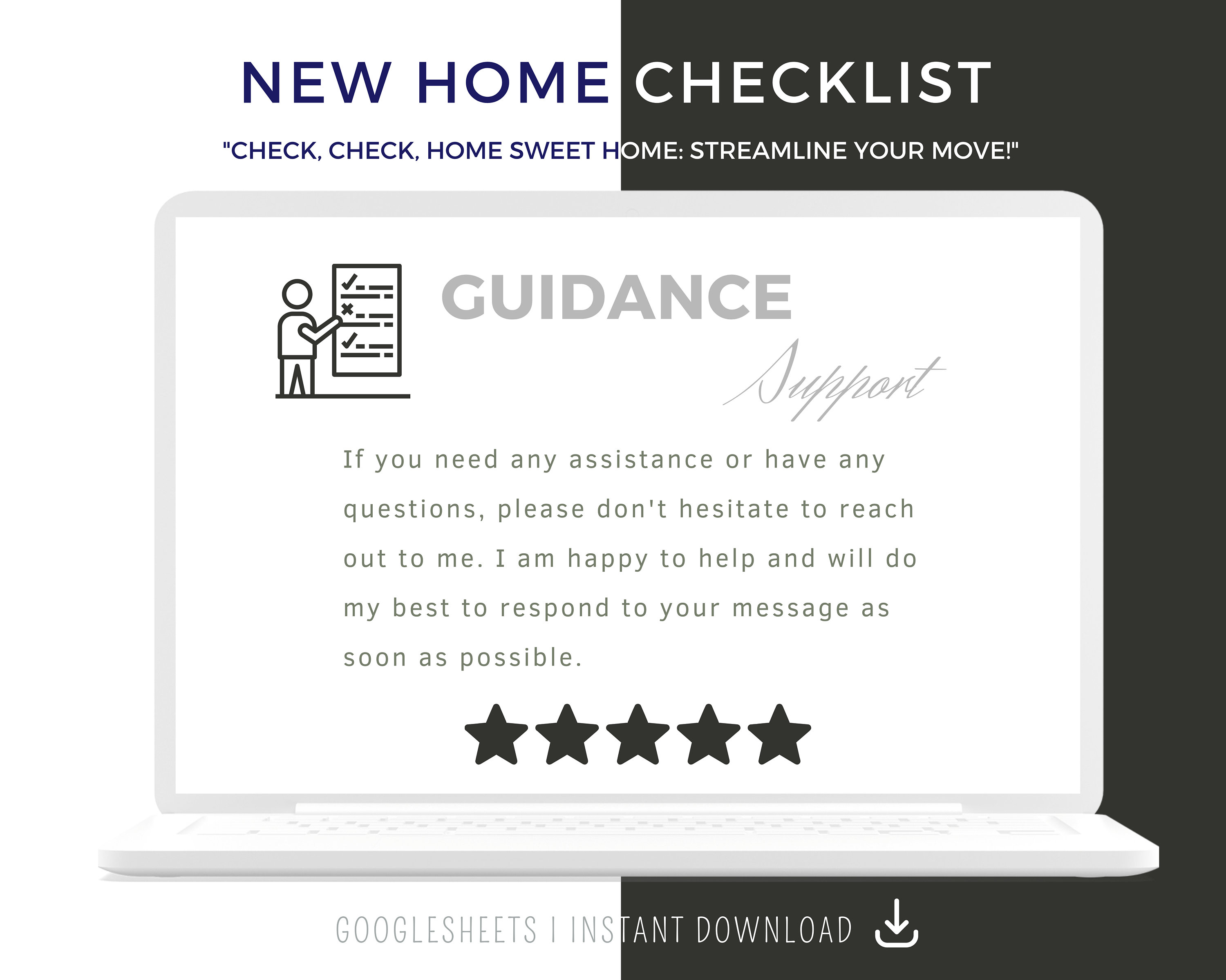 New Home Essentials Checklist, First New Home Checklist, Room by Room ...