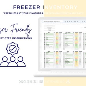 Freezer Inventory Template, Freezer Checklist, Freezer List, Food ...