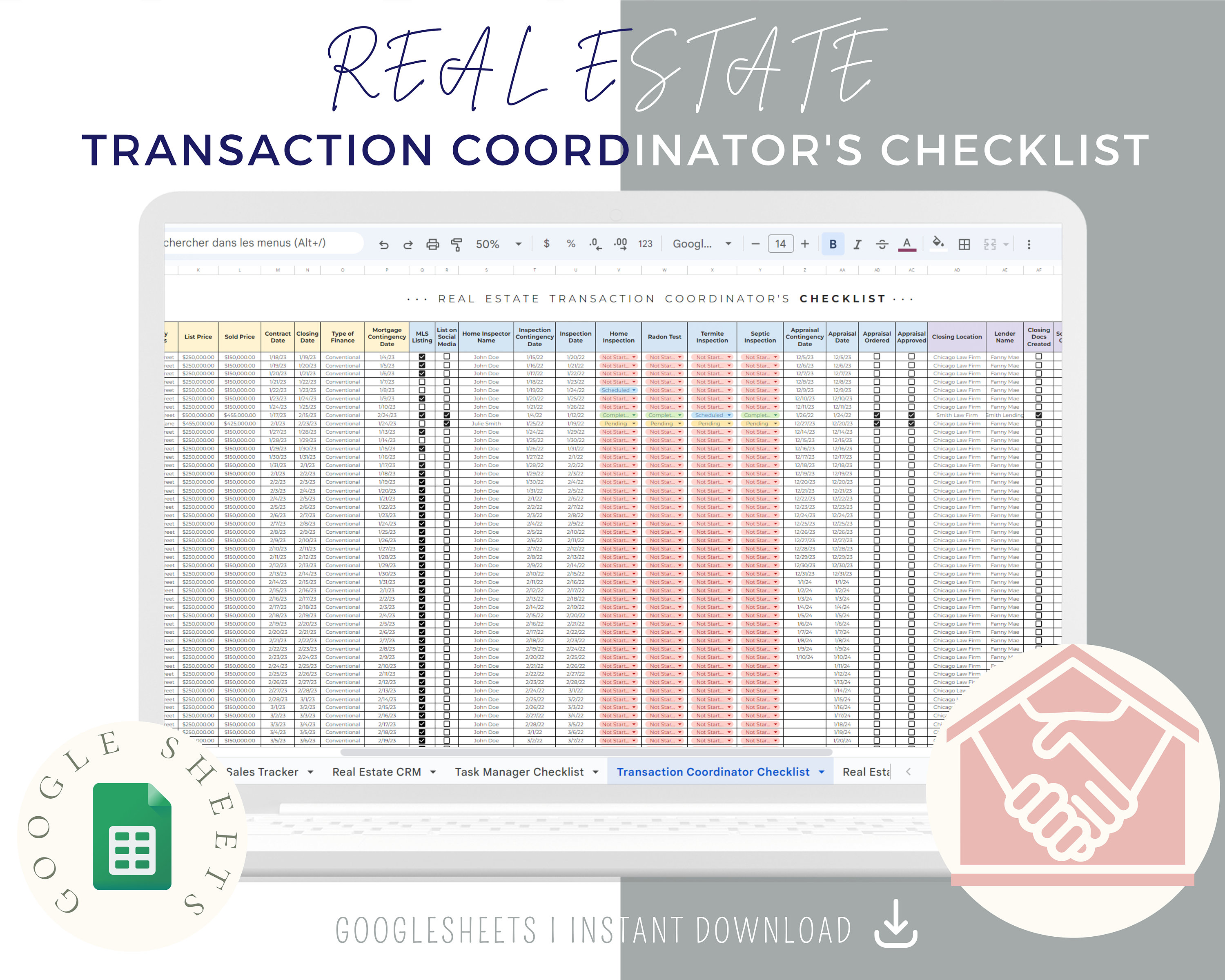 Real Estate Transaction Coordinator Checklist, Realtor Transaction ...
