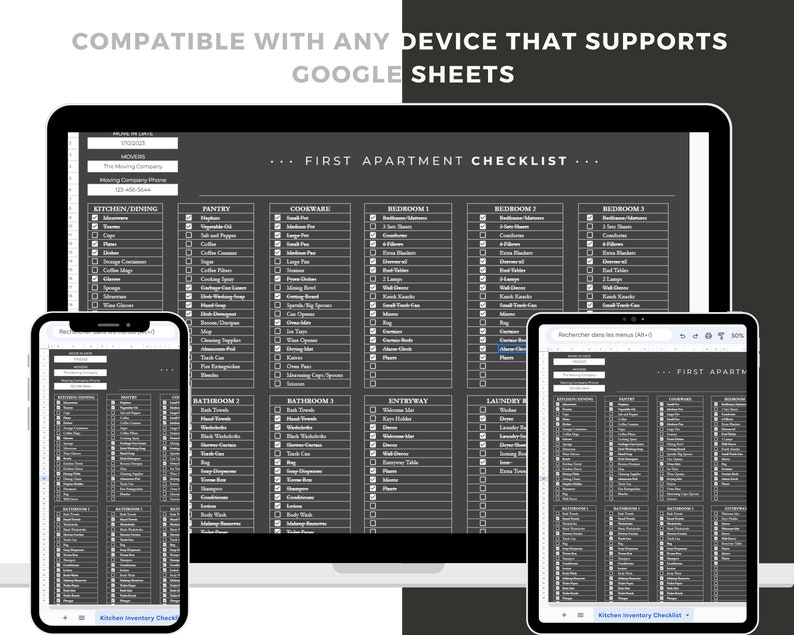 First Apartment Planner Template Excel Spreadsheet, Our First Apartment ...