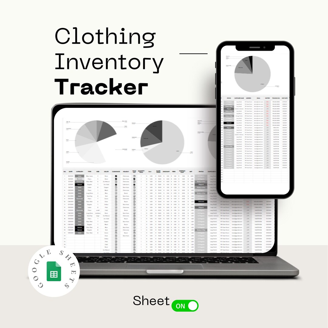 Clothing Inventory Management Template, Apparel Business Stock Tracker ...