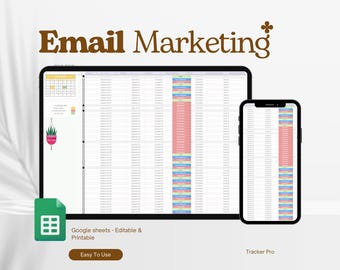 Email Marketing Tracker, Email Content Planner Spreadsheet, Google ...