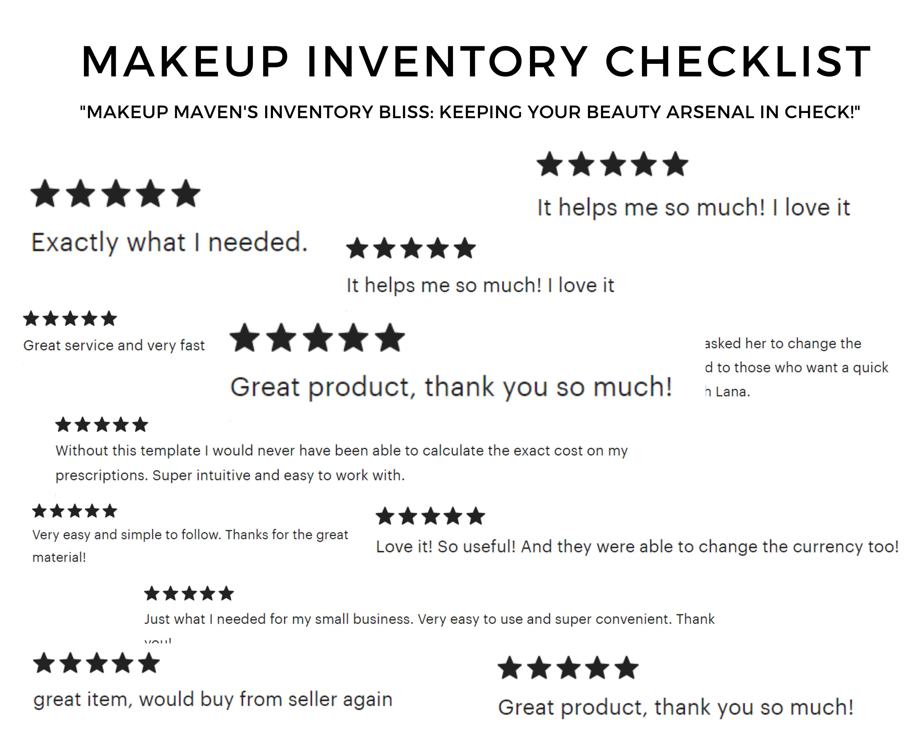 Makeup Artist,makeup Inventory Management, Makeup Planner, Makeup ...