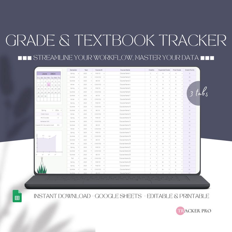 GPA Calculator |grade Tracker Spreadsheet | College & University ...