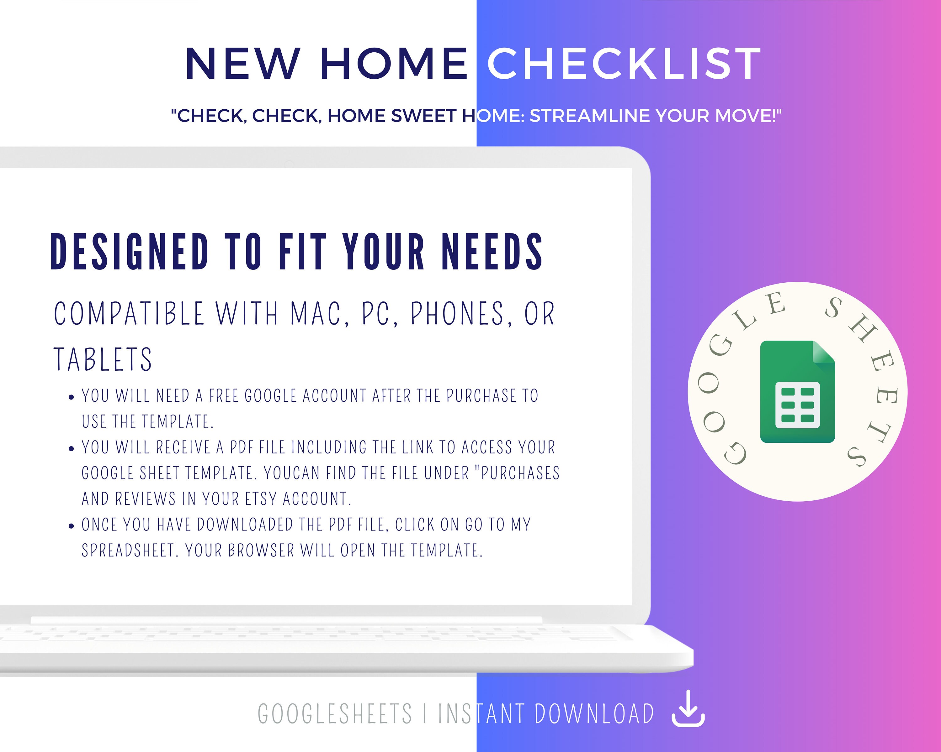 New House Checklist Template Excel Spreadsheet, Home Planner Google ...