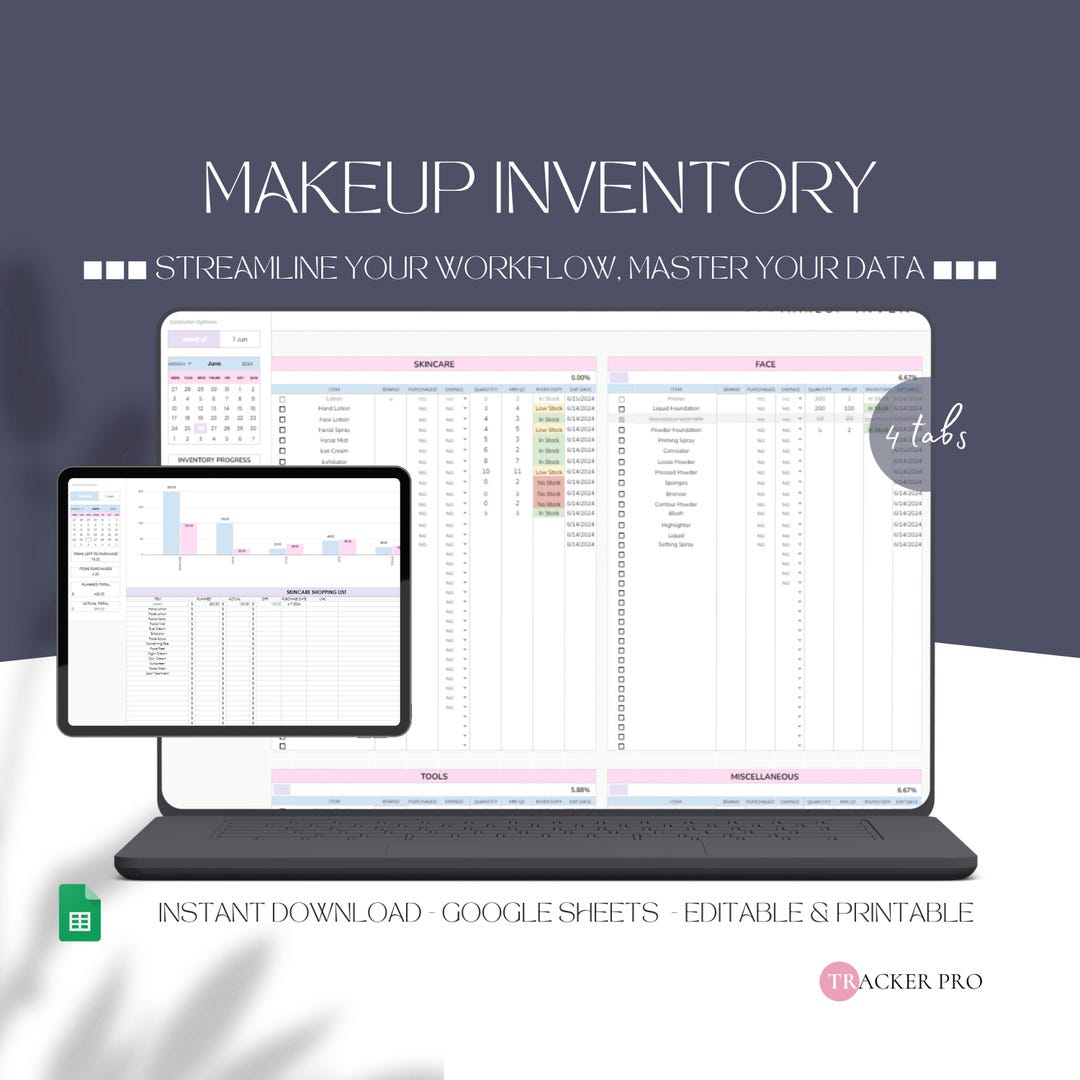 Makeup Inventory Management, Makeup Artist, Makeup Planner, Makeup ...