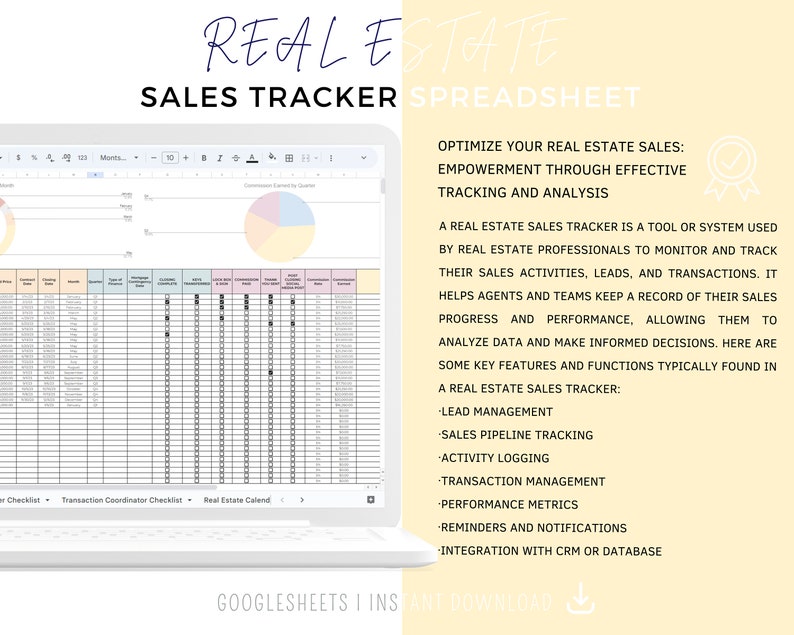 Real Estates Sale Tracker, Real Estate Sale Tracker, Realtor Sales ...