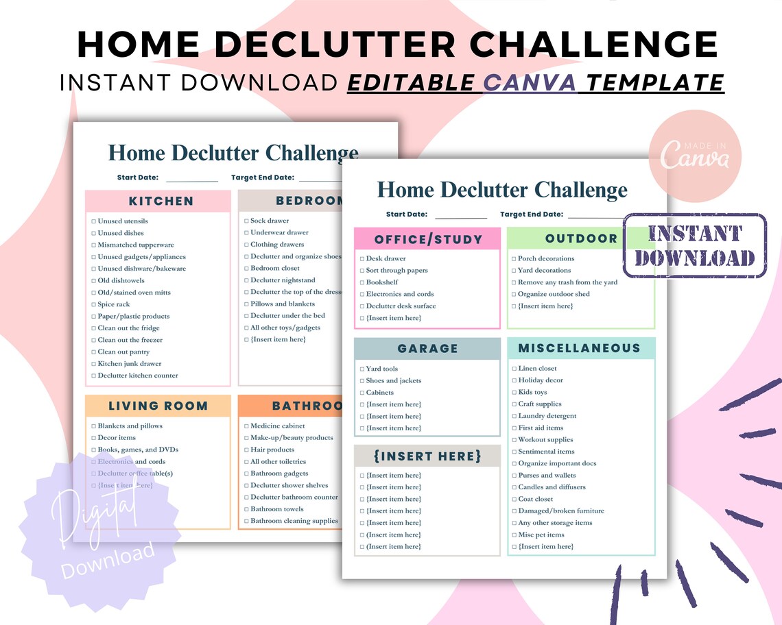 Ultimate Cleaning Schedule Bundle Editable,cleaning Planner Bundle ...