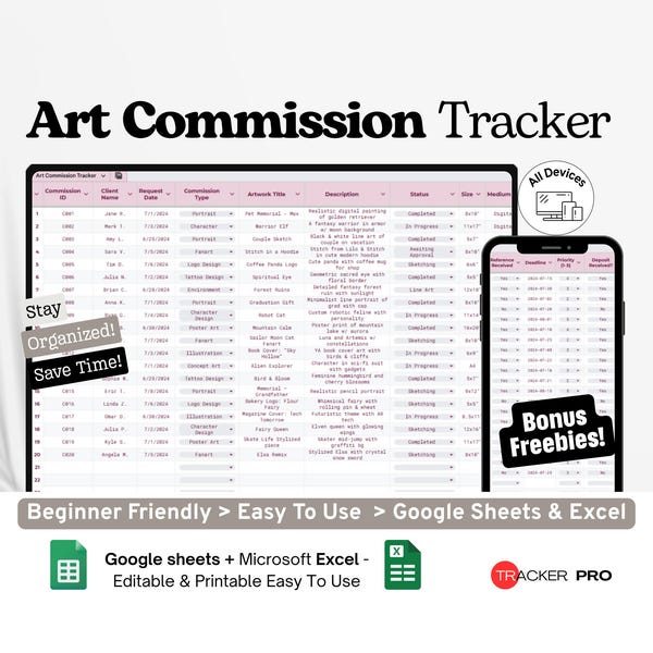 Artist Commission Template - Etsy