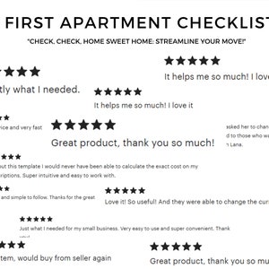 Furniture Inventory, First Apartment Checklist Template Excel ...