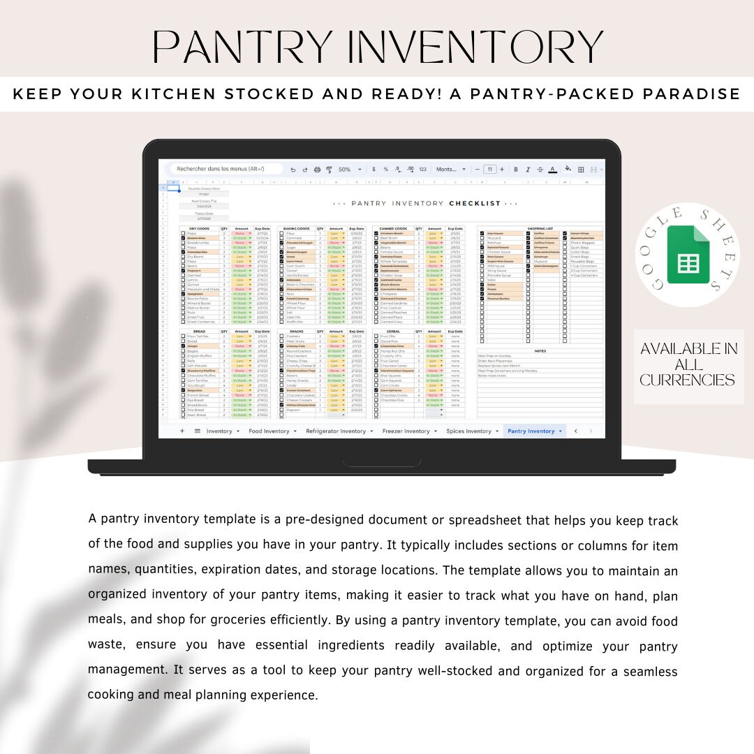 Recipe Cost Calculator, Spreadsheet Template for Excel & Google Sheets ...