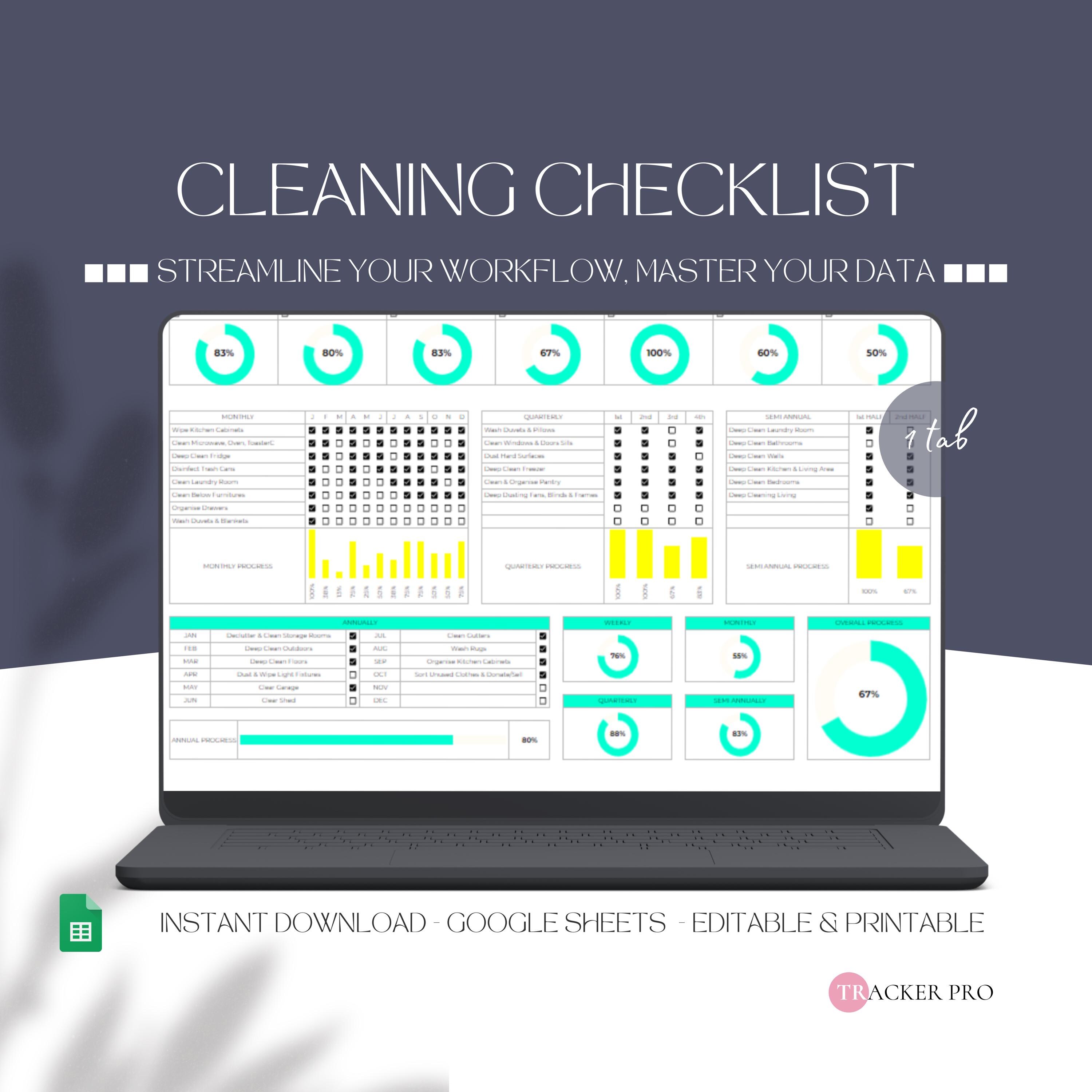 Cleaning List for Short Term Rental Property, Vacation Rental Cleaning ...