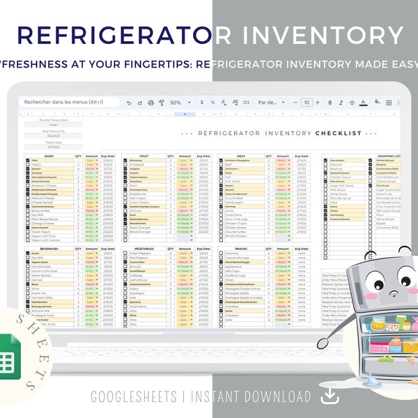 Refrigerator List - Etsy