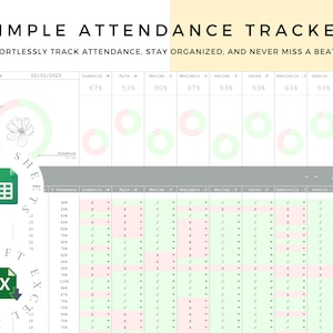Attendance Tracker, Absent Tracker, Employee Attendance, Student ...