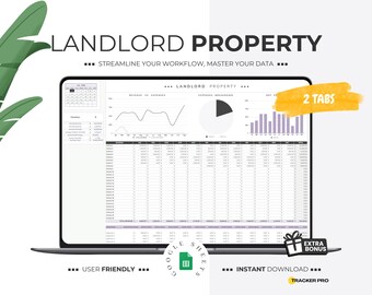 Landlord Rental Property Spreadsheet Template Google Sheets | Landlord ...