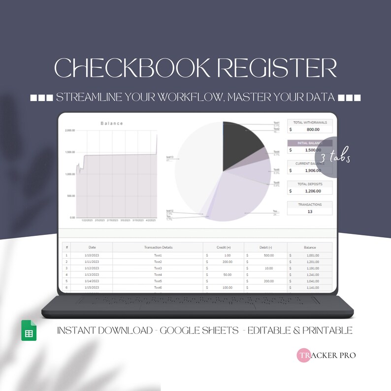 Checkbook Register Excel Spreadsheet, Check Book Register Google Sheets ...