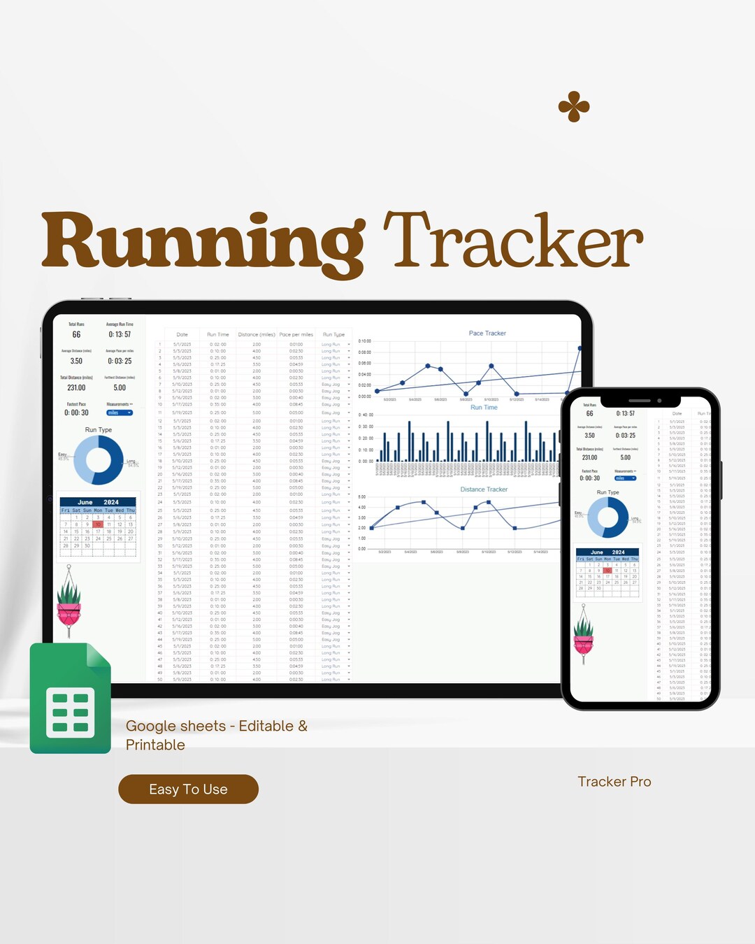Running Log, Fitness Tracker, Activity Sheet, Workout Statistics ...