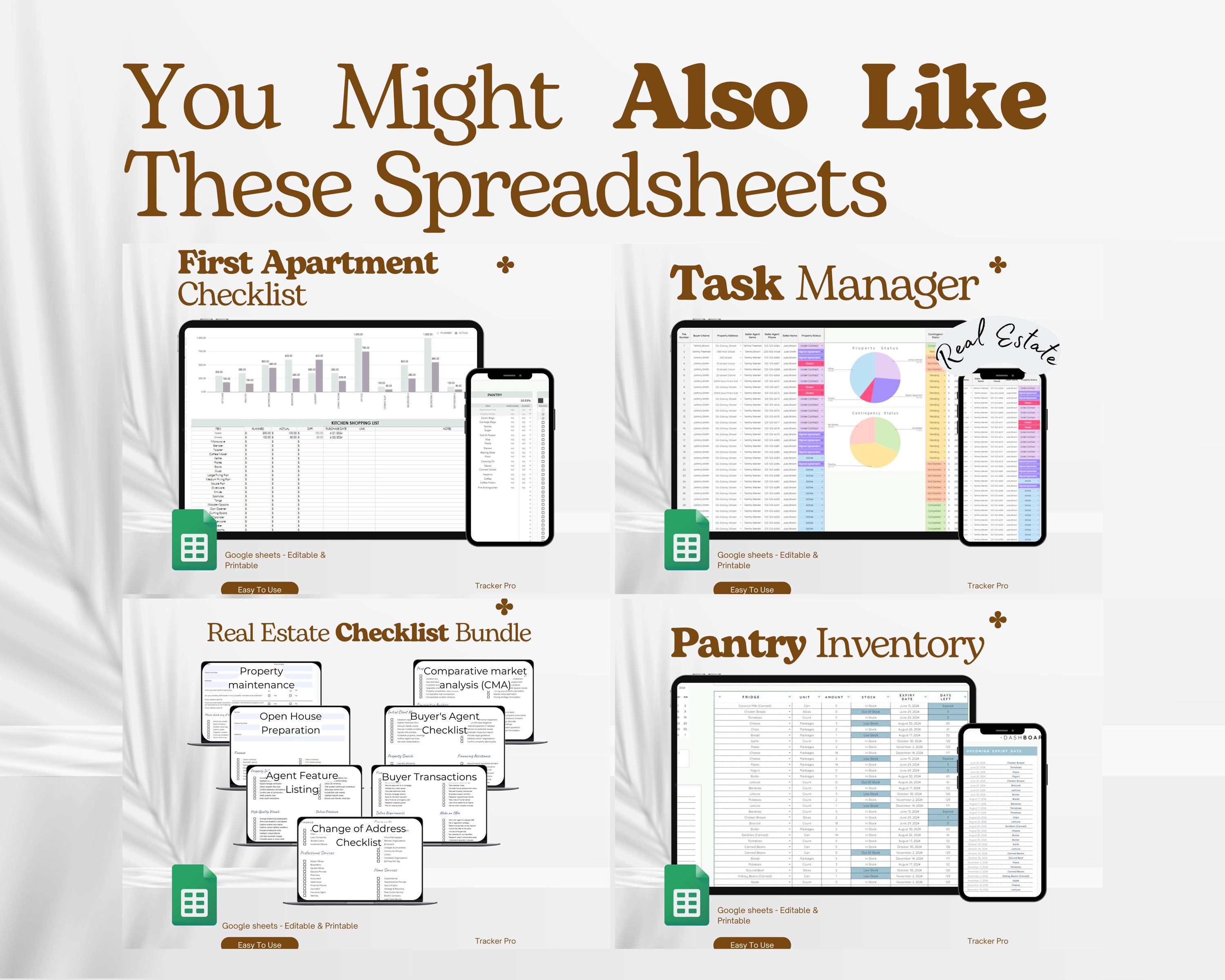 Realtor Calendar Google Doc, Real Estate Monthly Calendar 2024, Real ...