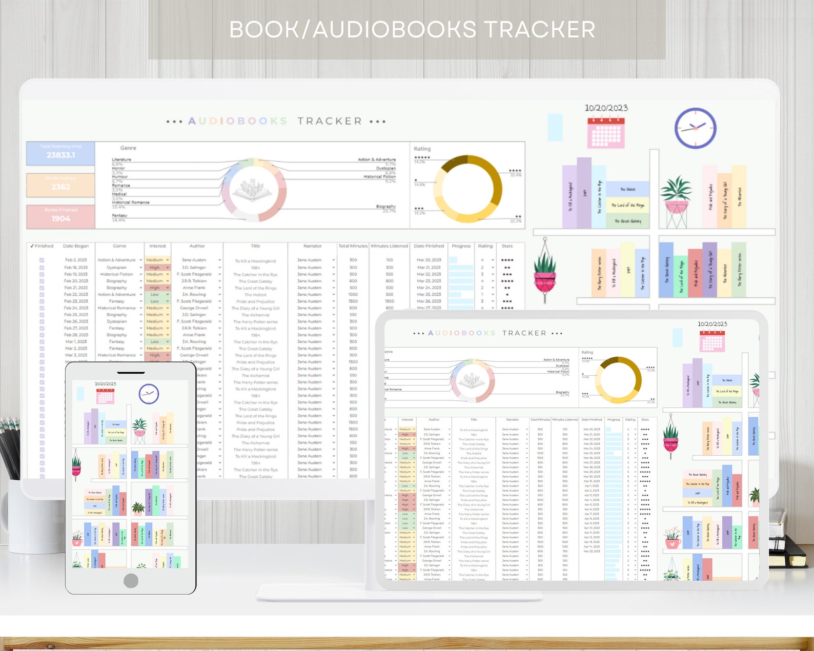 Reading Book Tracker, Book Tracker Template, Track Your Reading ...